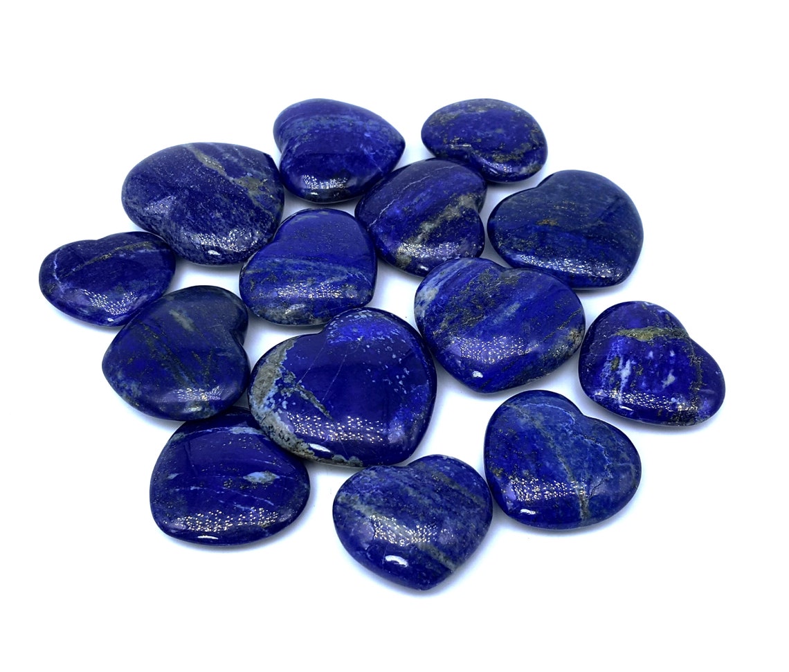 Natural Color Lapis Lazuli 14 Pieces Hearts Wholesale - Etsy