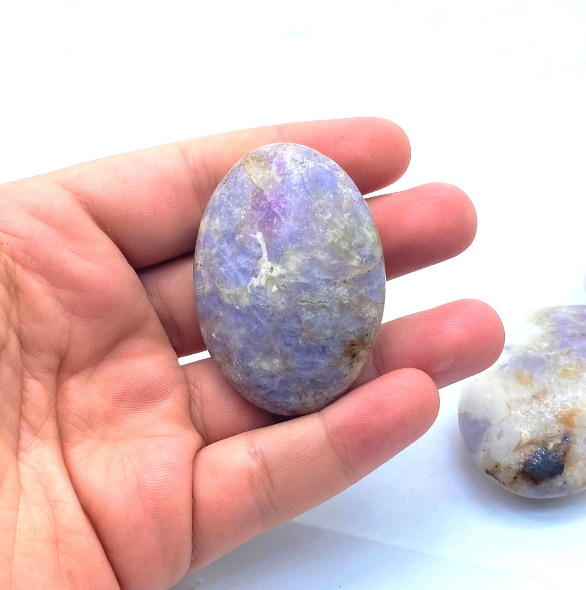 Beautiful Pink Hackmanite Palm Stonehackmanite - Etsy