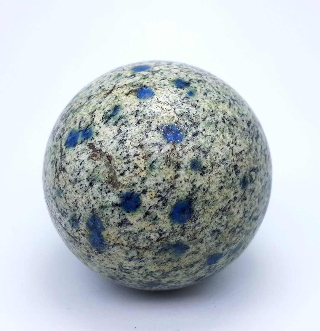 60 Mm K2 Japer Sphere With Full Blue Dots - Etsy