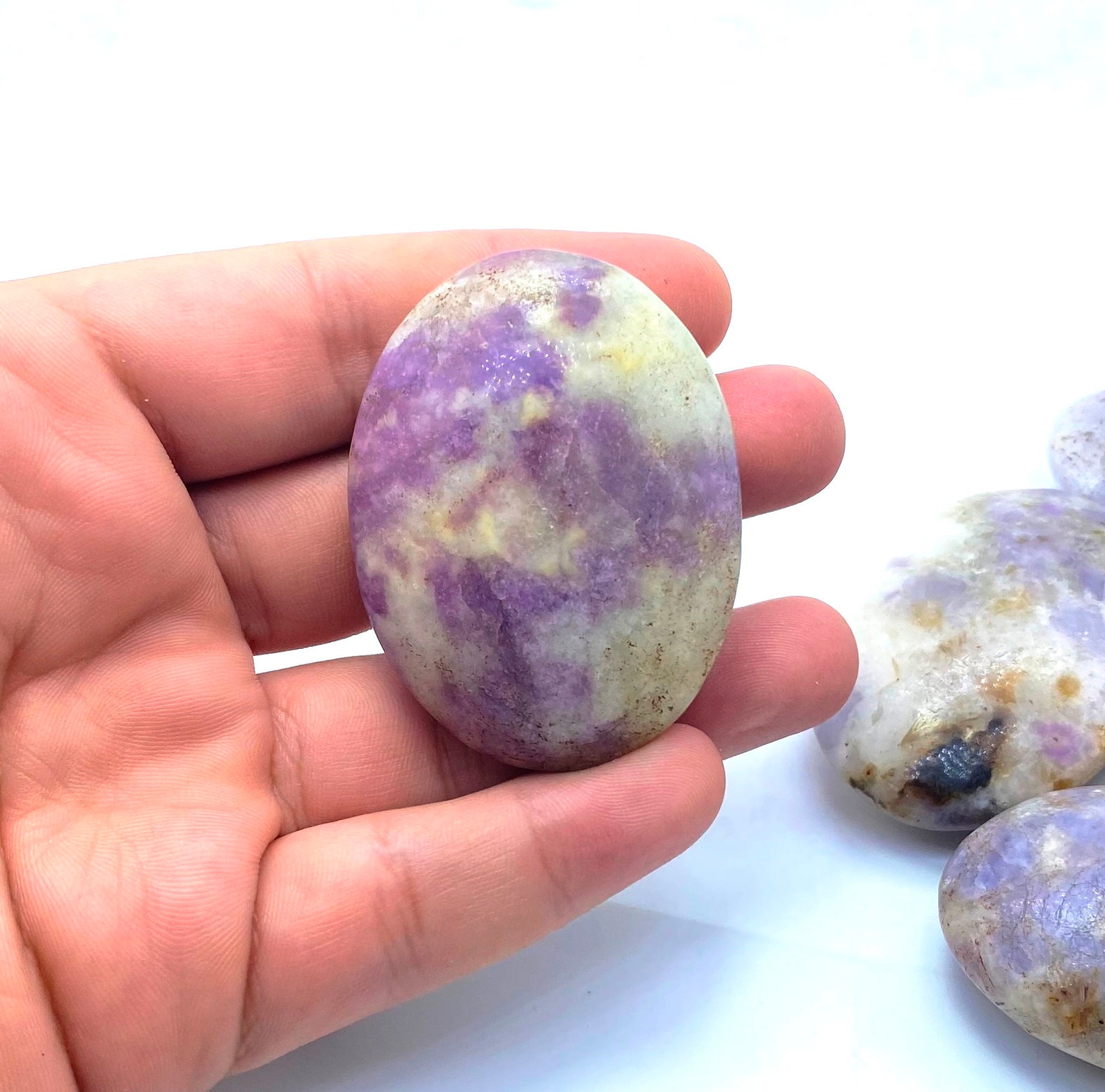 Beautiful Pink Hackmanite Palm Stonehackmanite - Etsy