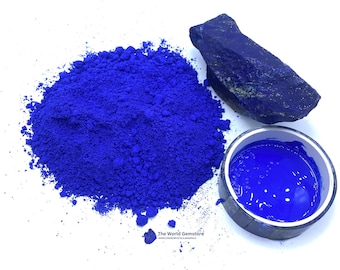 Natural Lapis Lazuli Ultramarine Powder pigment 50 Grams Etsy