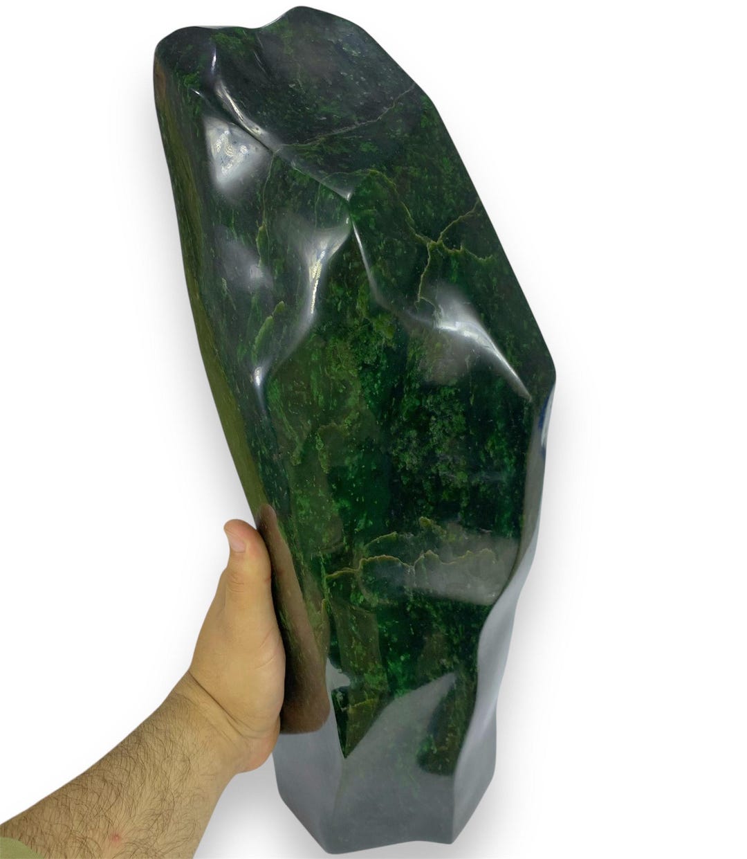 Large Polished Nephrite Jade Freeform - Afghanistan Green Stone (11 Kg ...