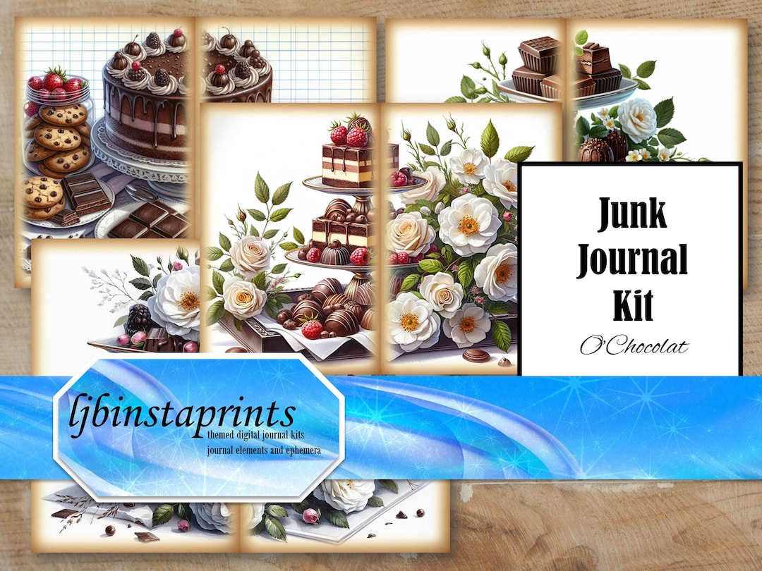Chocolate Journal Kit: Sweet Treats Printable (PDF & JPG) - Etsy