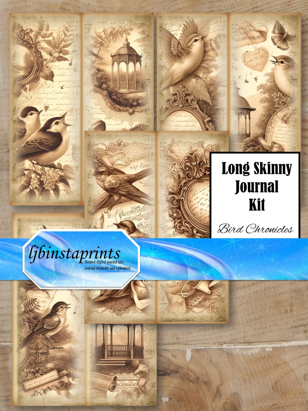 Bird Chronicles Skinny Journal Kit, Skinny Journal Kit, Tall Journal ...