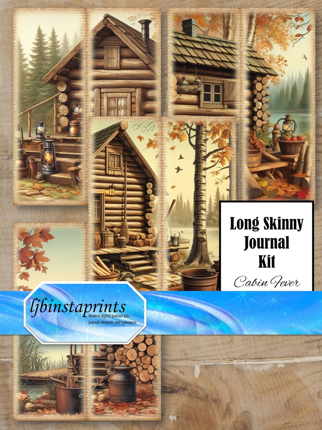 Cabin Fever Skinny Journal Kit, Skinny Journal Kit, Tall Journal Kit ...