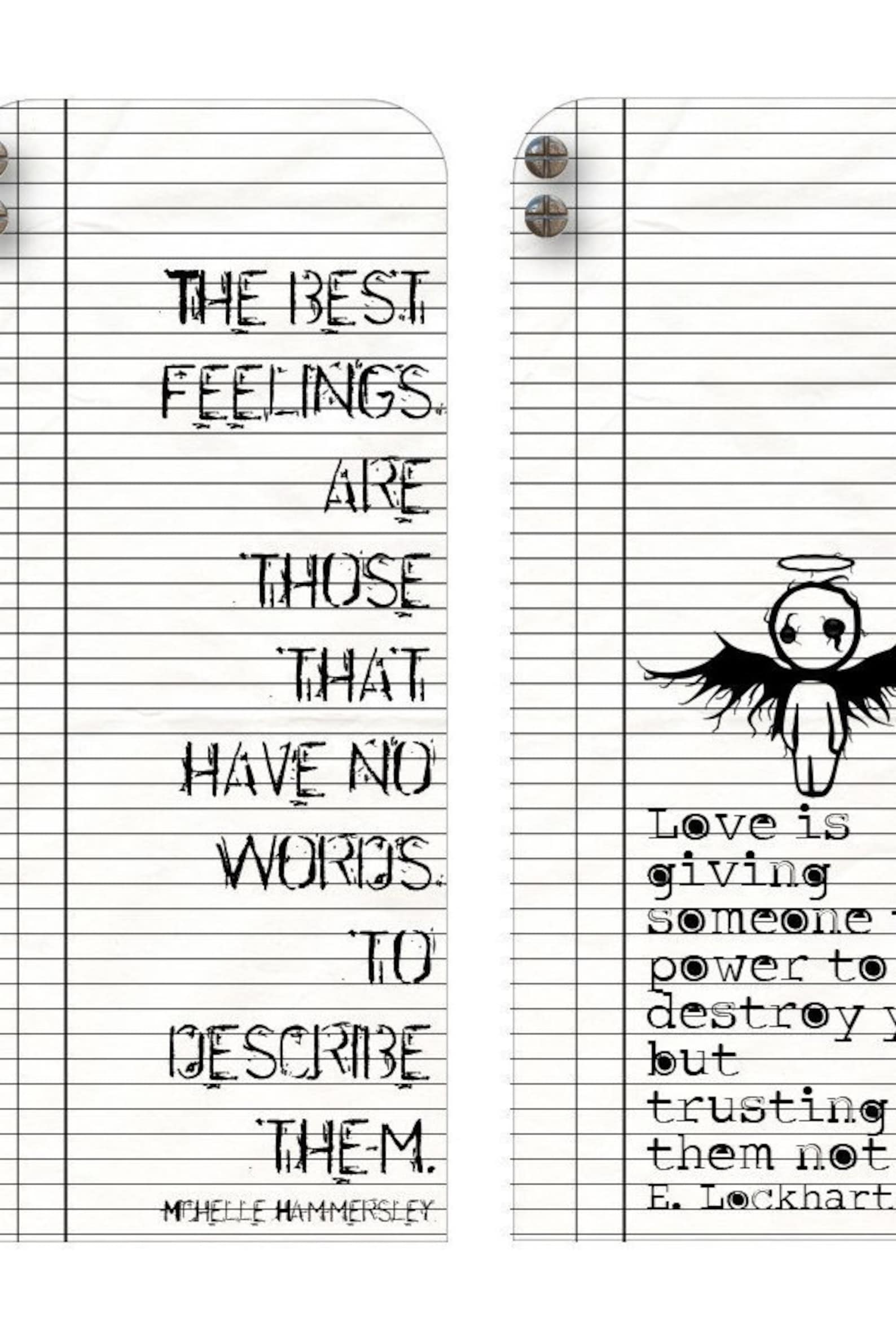 Emotional Journal Kit EMO Journal Kit Depression Journal | Etsy