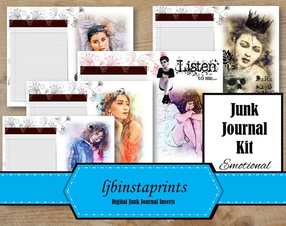 Emotional Journal Kit EMO Journal Kit Depression Journal | Etsy