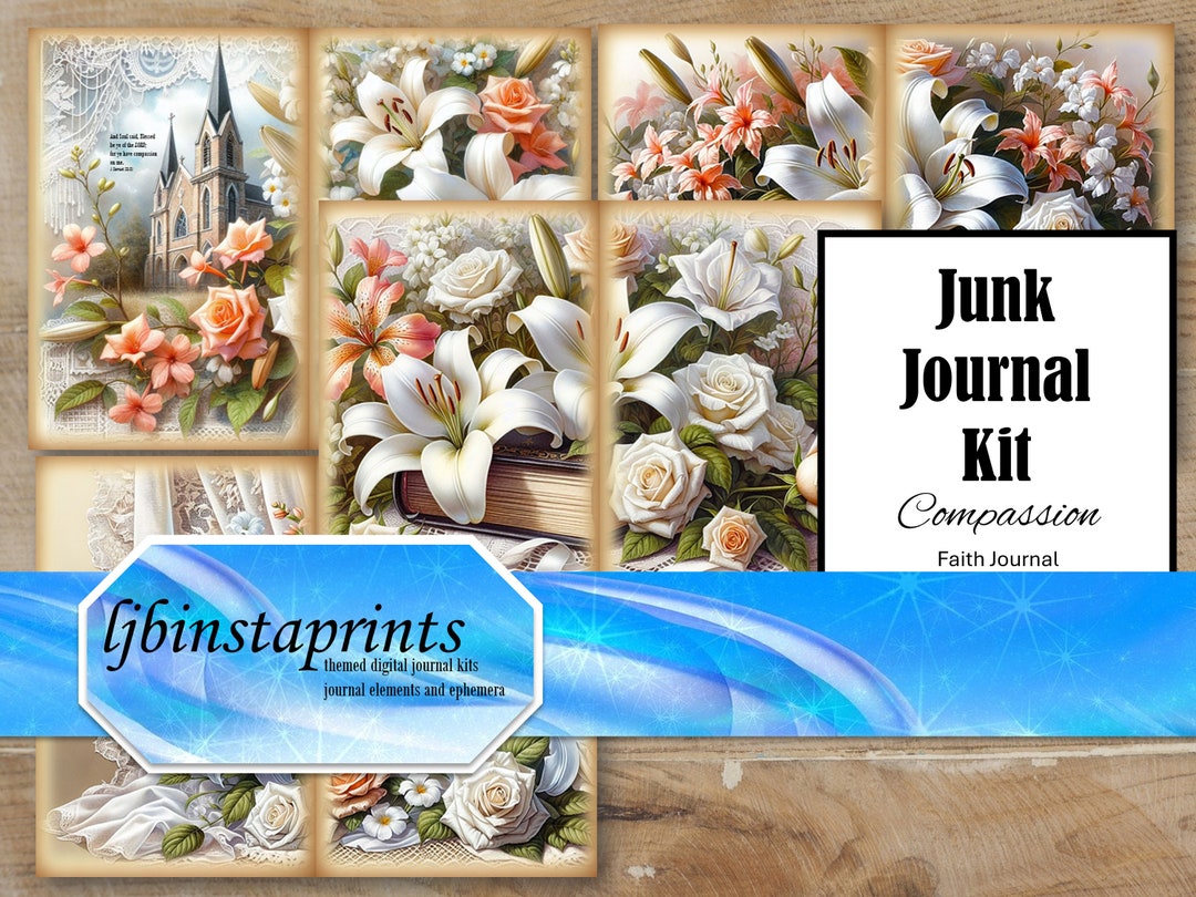 Compassion Journal Kit, Digital Journal Kit, Prayer Journal Kit ...