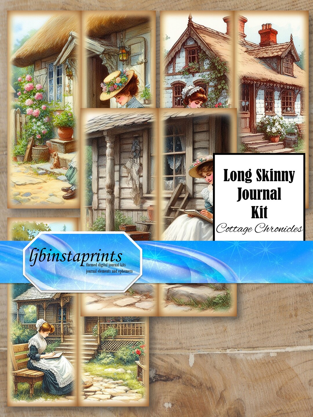 Cottage Chronicles Skinny Journal Kit, Tall Journal Kit, Skinny Journal ...