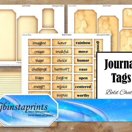 Digital Junk Journal Kit Instant Download Printable Journal | Etsy