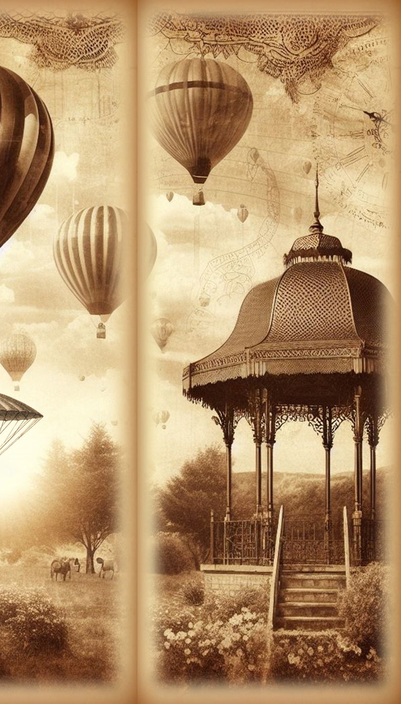 Hot Air Balloons Skinny Journal Kit, Skinny Journal Kit, Tall Journal ...