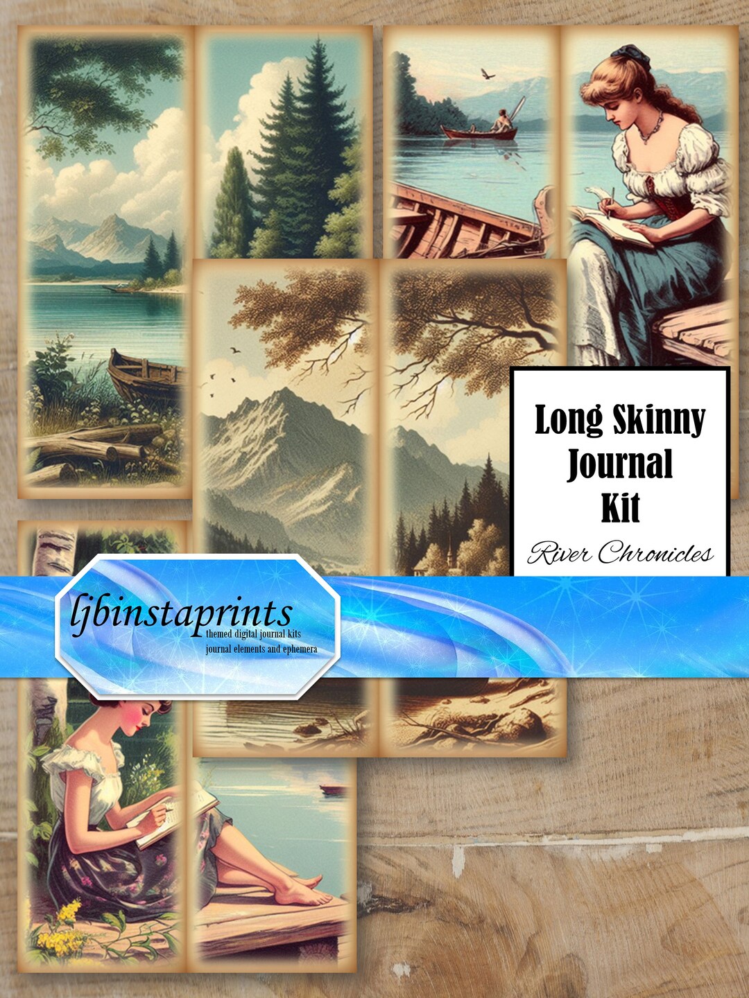 River Chronicles Skinny Journal Kit, Skinny Journal Kit, Tall Journal ...