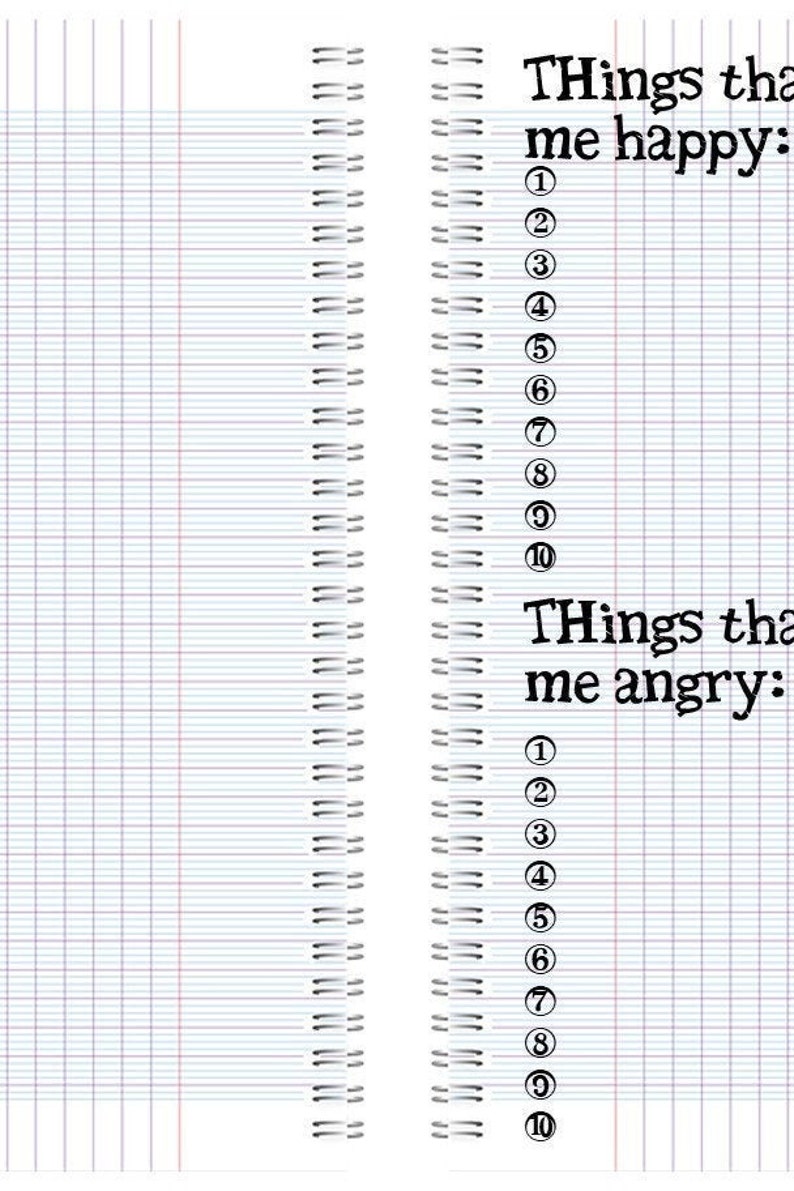 Emotional Journal Kit EMO Journal Kit Depression Journal | Etsy