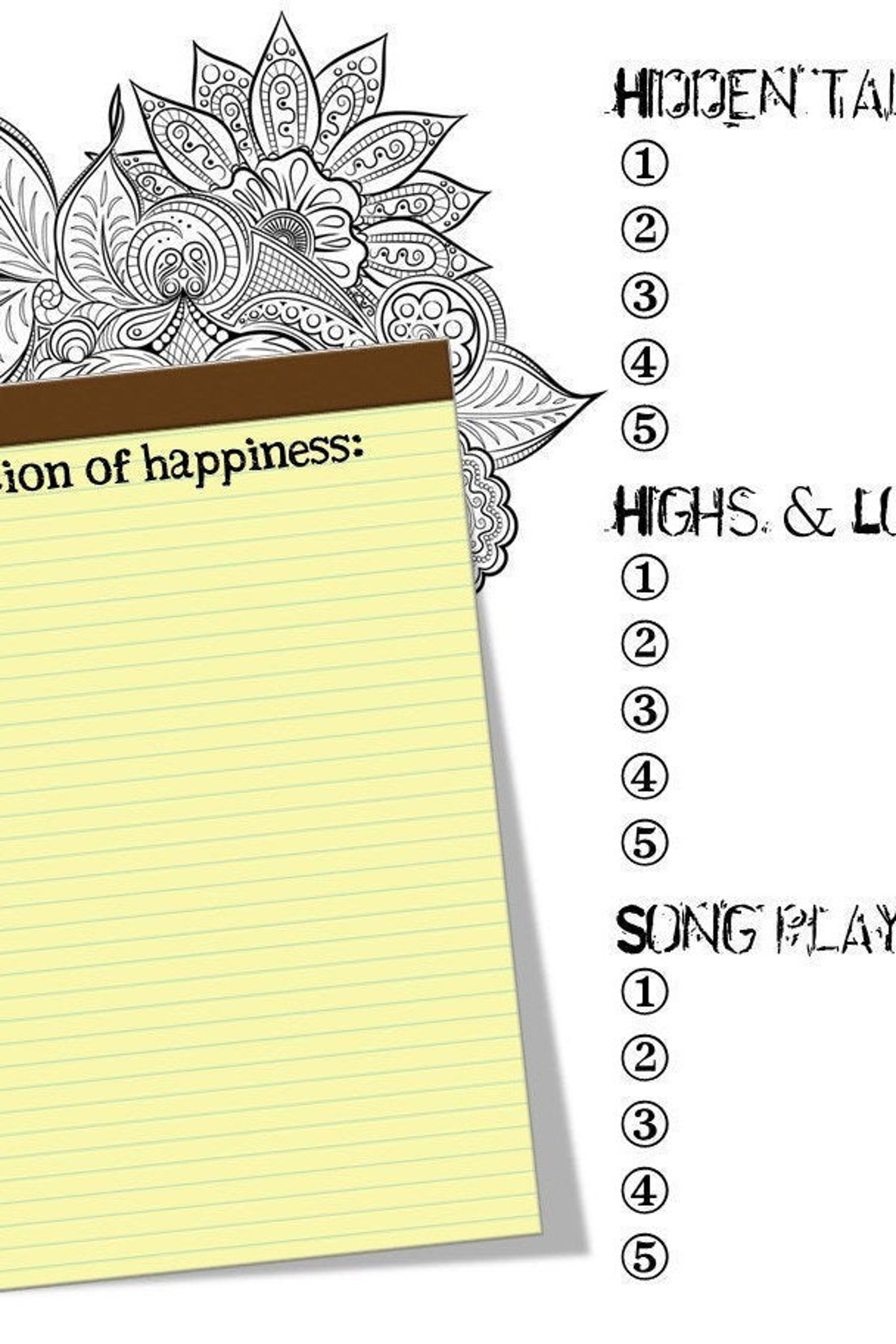 Emotional Journal Kit EMO Journal Kit Depression Journal | Etsy