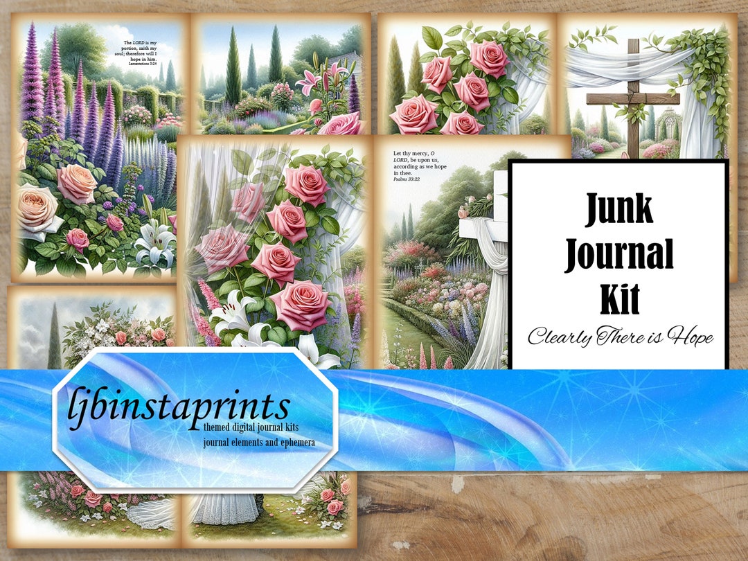 Clearly There is Hope Journal Kit, Bible Verse Journal, Faith Journal ...