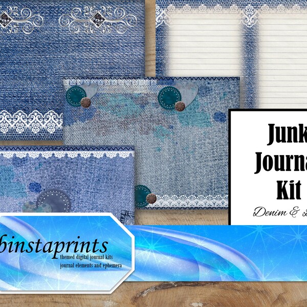 Denim Journal - Etsy