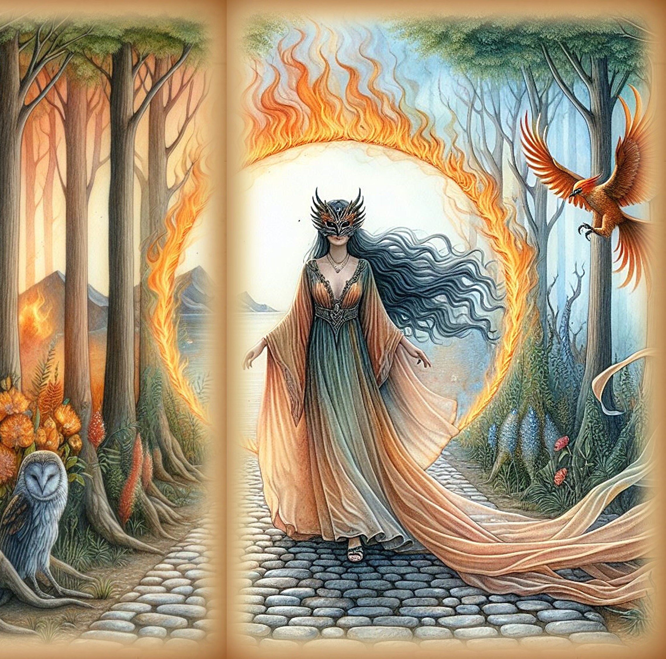The Phoenix Siren Journal Kit, Mystical Journal Kit, Fantasy Journal ...