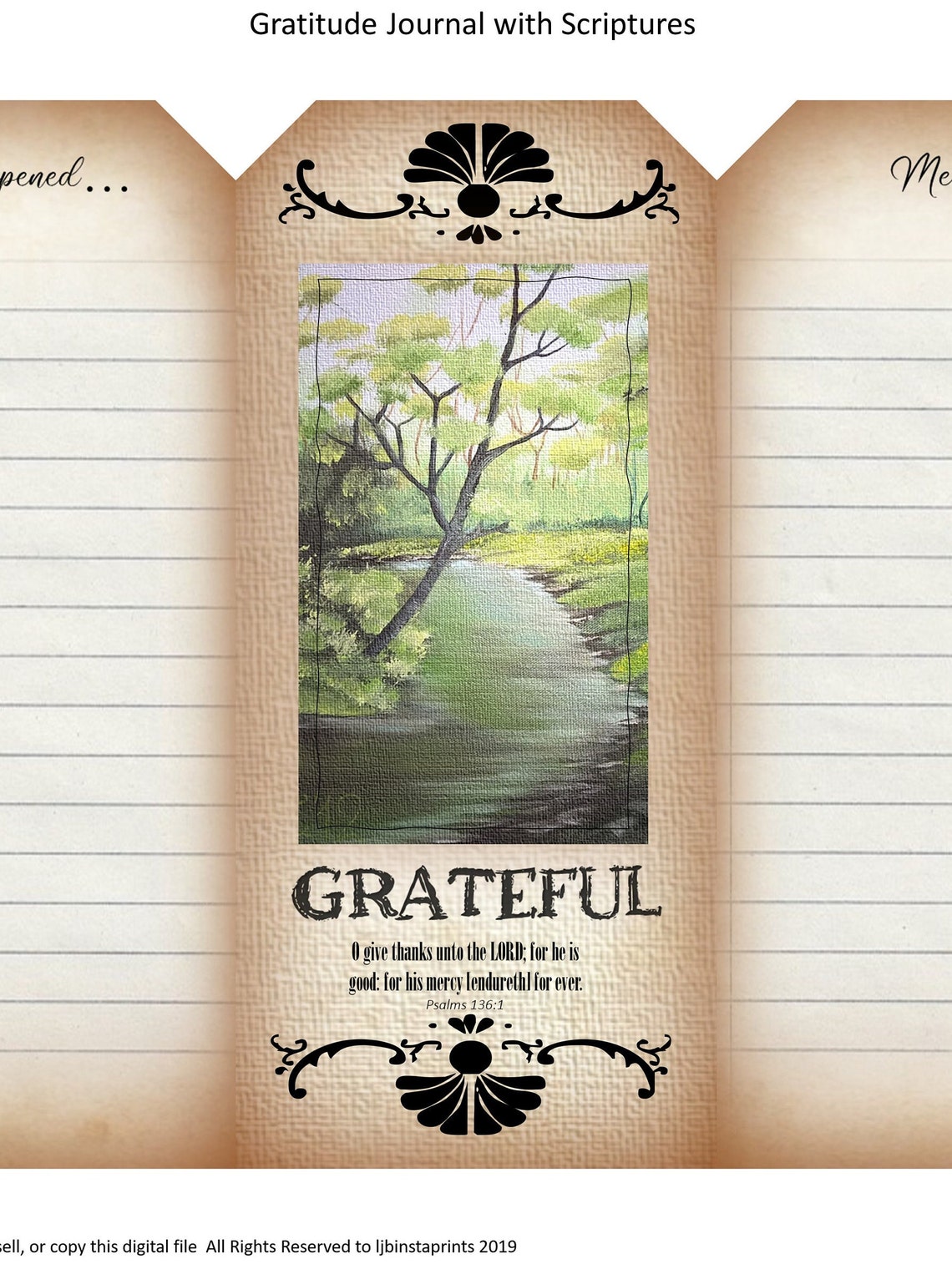 Gratitude Scriptures Journal Kit Grateful Writing Journal | Etsy