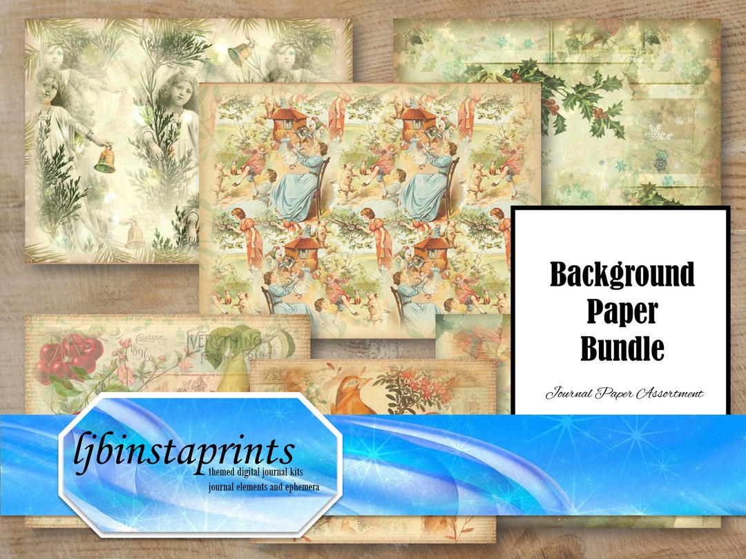 Background Paper Bundle Digital Paper Bundle Digital Journal - Etsy