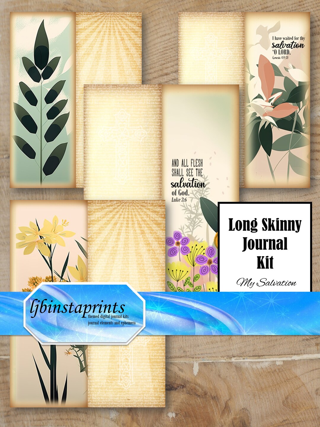 My Salvation Skinny Journal Kit, Tall Journal Kit, Christian Journal ...