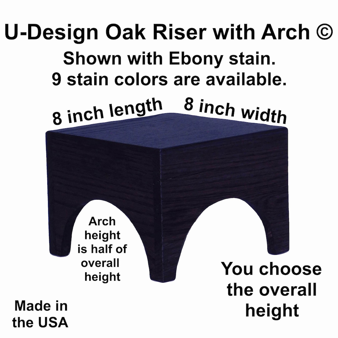 Oak Riser With Arch 8 X 8, You Choose the Height, Plinth, Centerpiece ...