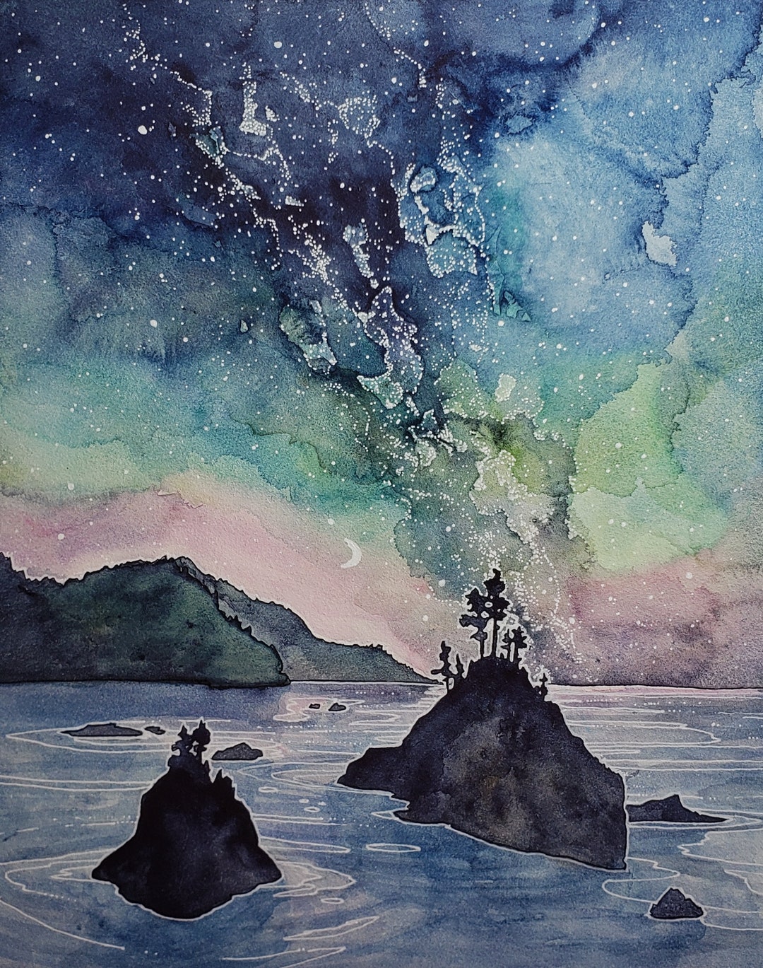 Oregon Coast Stardust Print - Etsy
