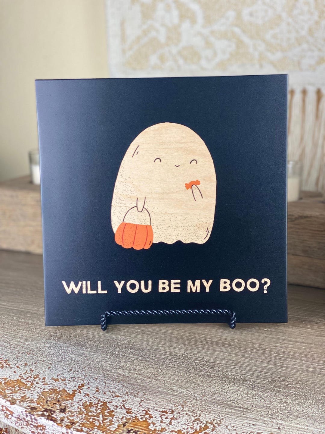 Will You Be My Boo?" Wooden Sign. - Etsy