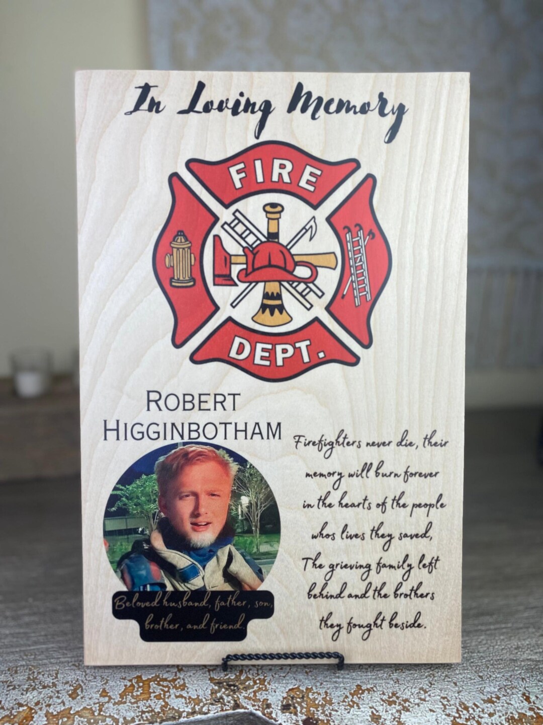 First Responders Personalized Photo Board - Etsy
