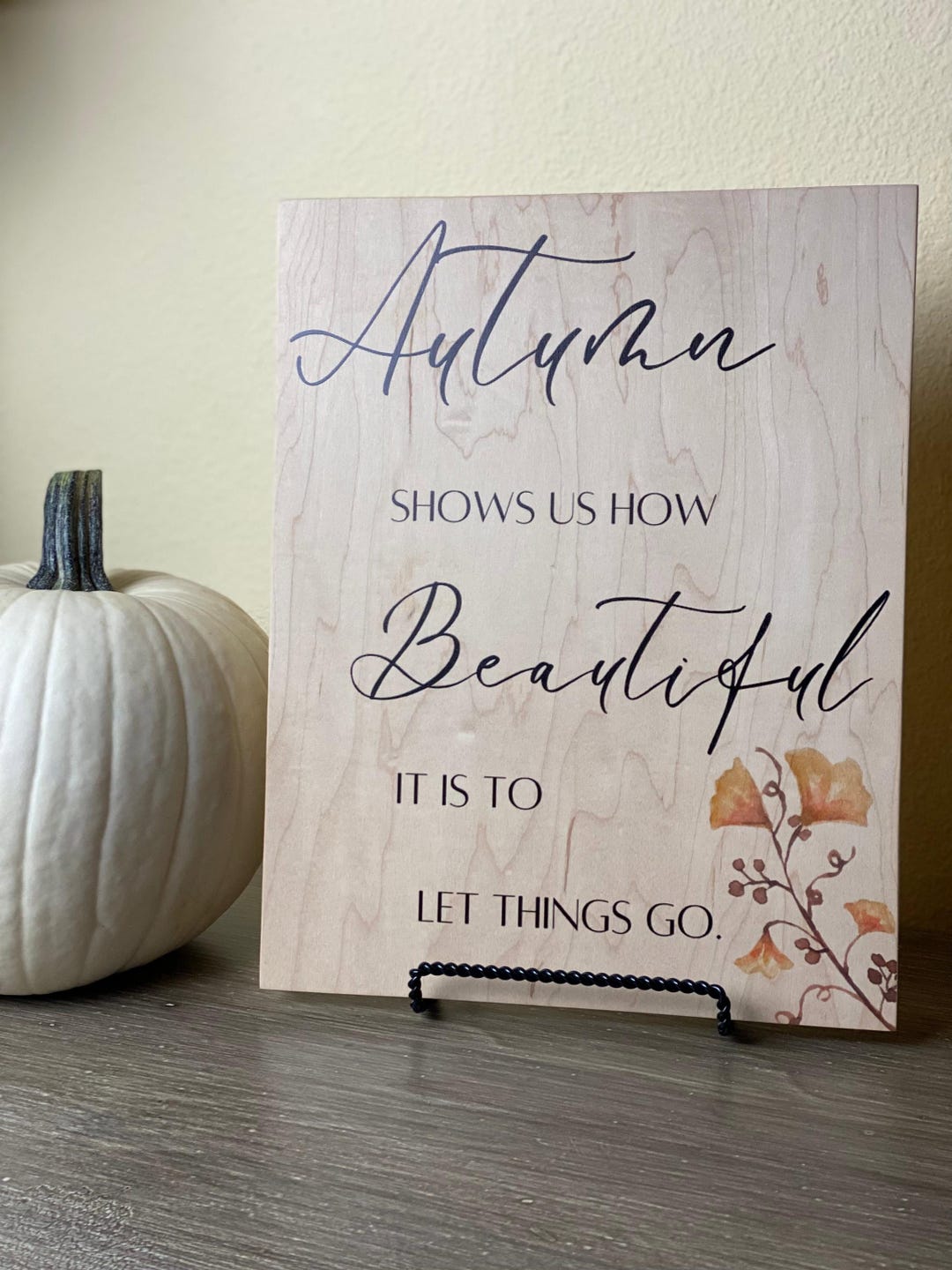 Autumn Beautiful Wooden Sign - Etsy