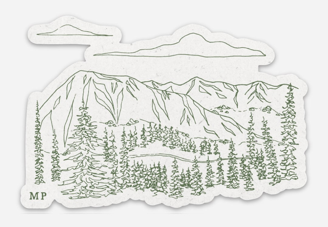 Mountain Sticker - Etsy