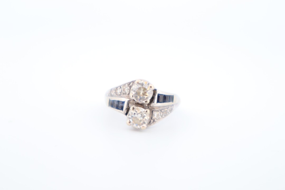 Antique Old English Cut Diamond Ring Engagement Ring Single Cut ...
