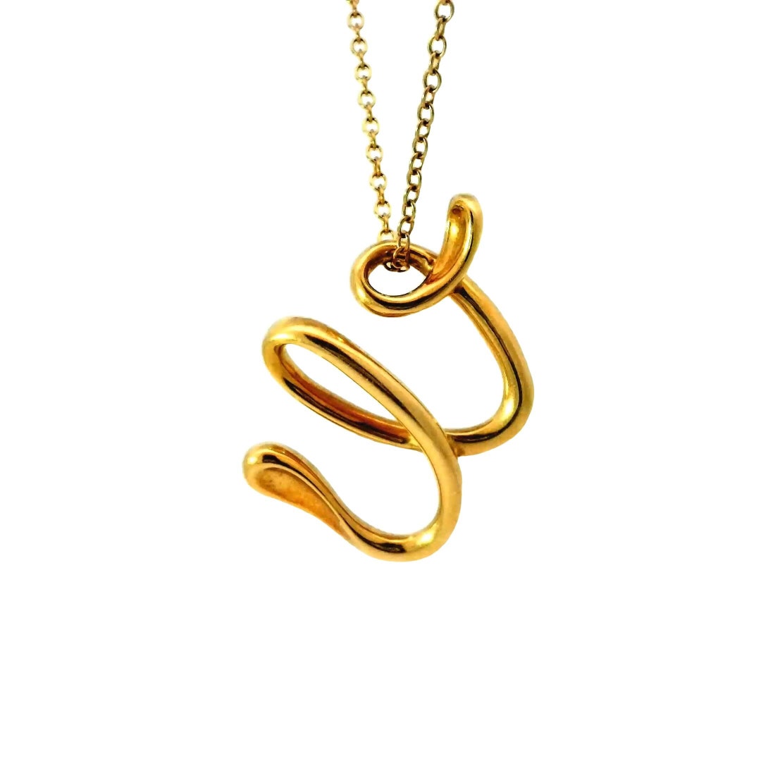 Authentic Tiffany & Company Elsa Peretti 18k Necklace With Pendant ...