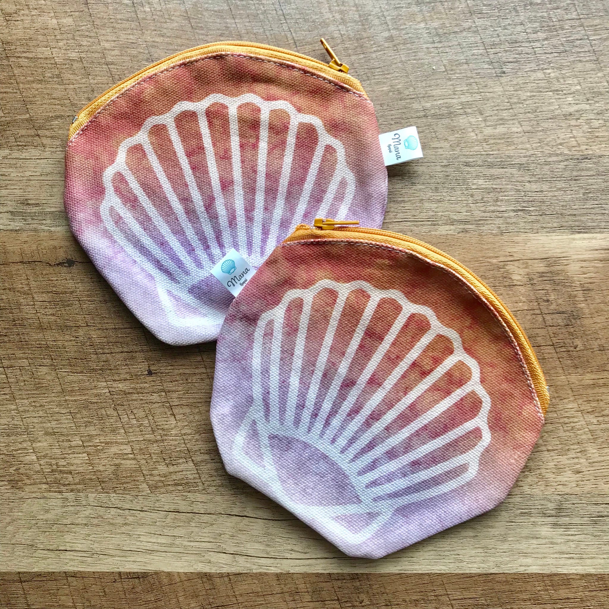Sunrise Seashell Coin Purse, Shaped Bag, Accessory Pouch,coin Purse ...