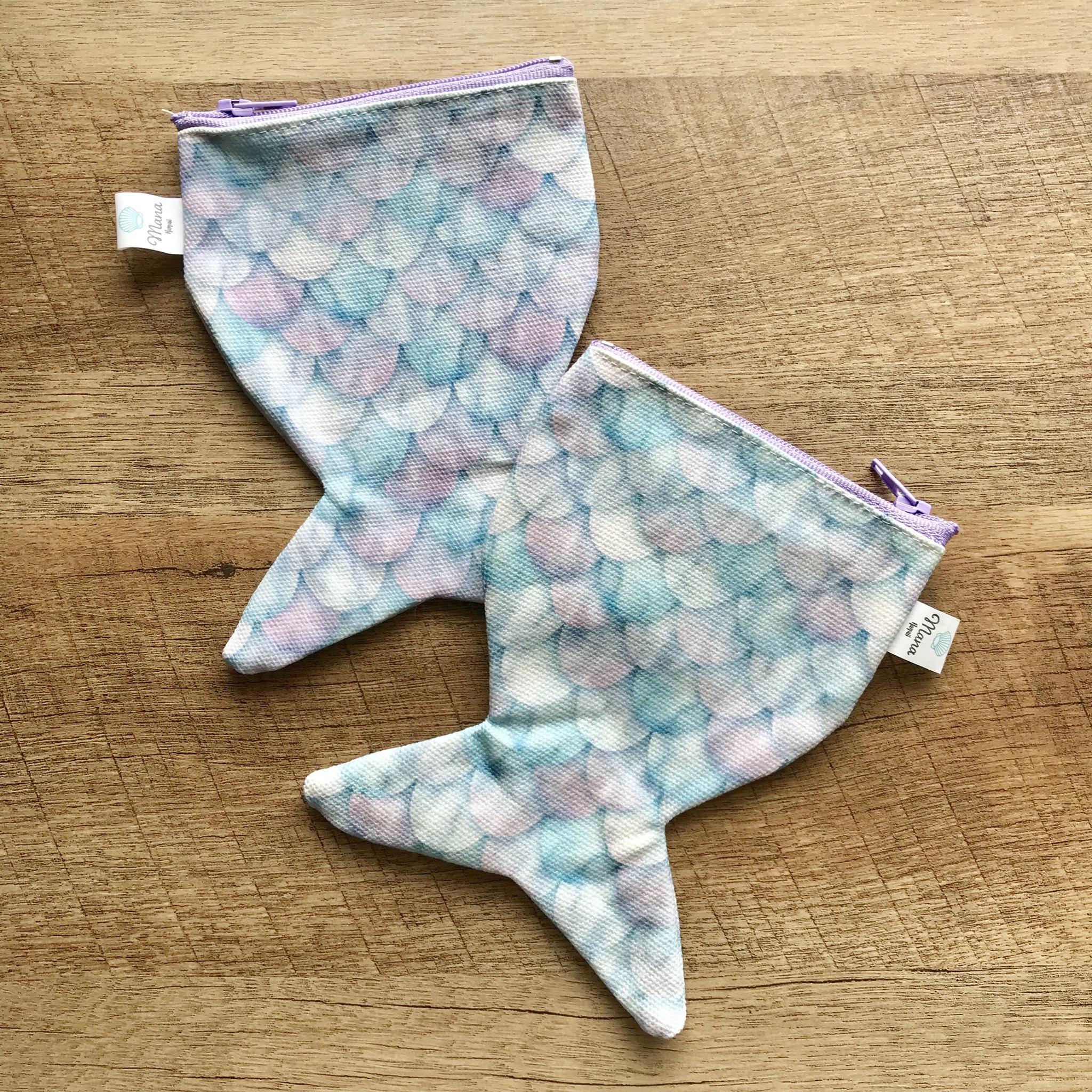 Mermaid Magic Coin Purse, Fish Shaped Small Zipper Pouches, Accessory ...