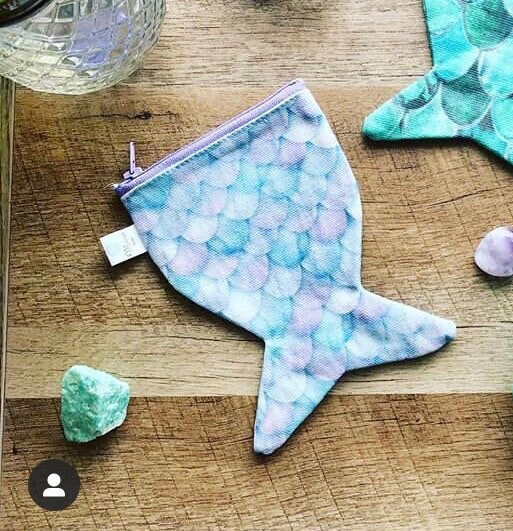 Mermaid Magic Coin Purse, Fish Shaped Small Zipper Pouches, Accessory ...