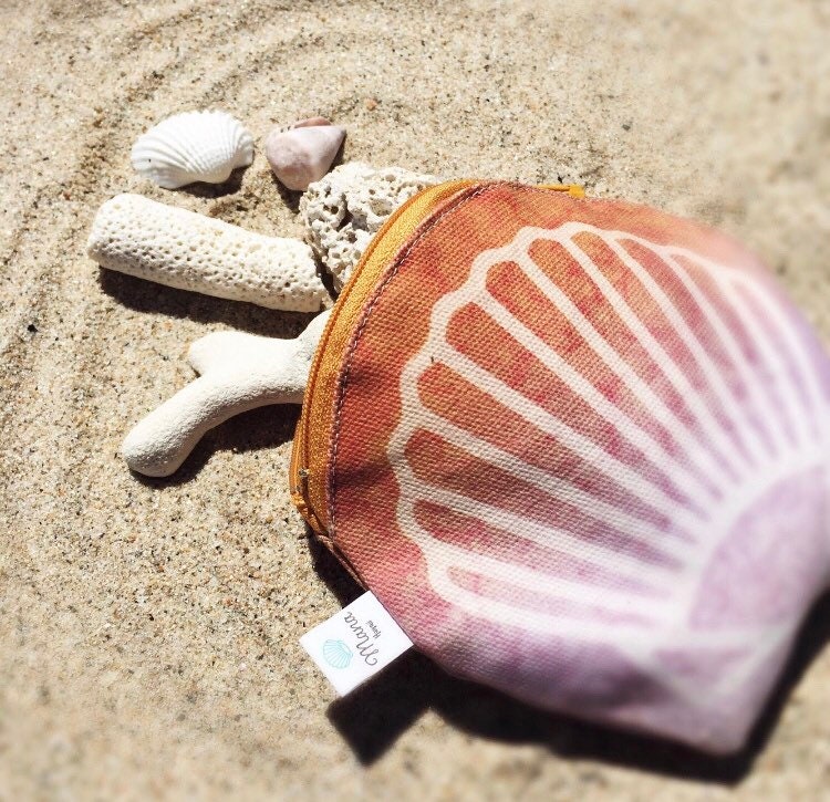 Sunrise Seashell Coin Purse, Shaped Bag, Accessory Pouch,coin Purse ...