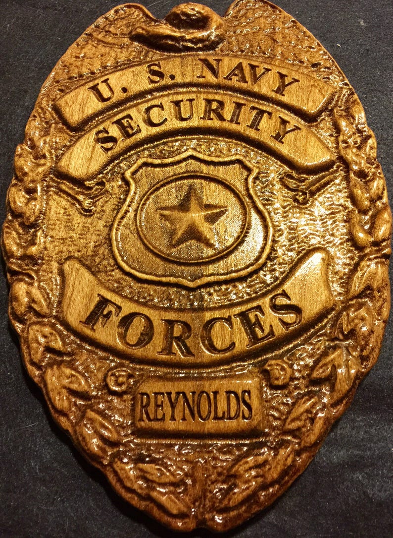 US Navy Security Forces Badge MAA - Etsy