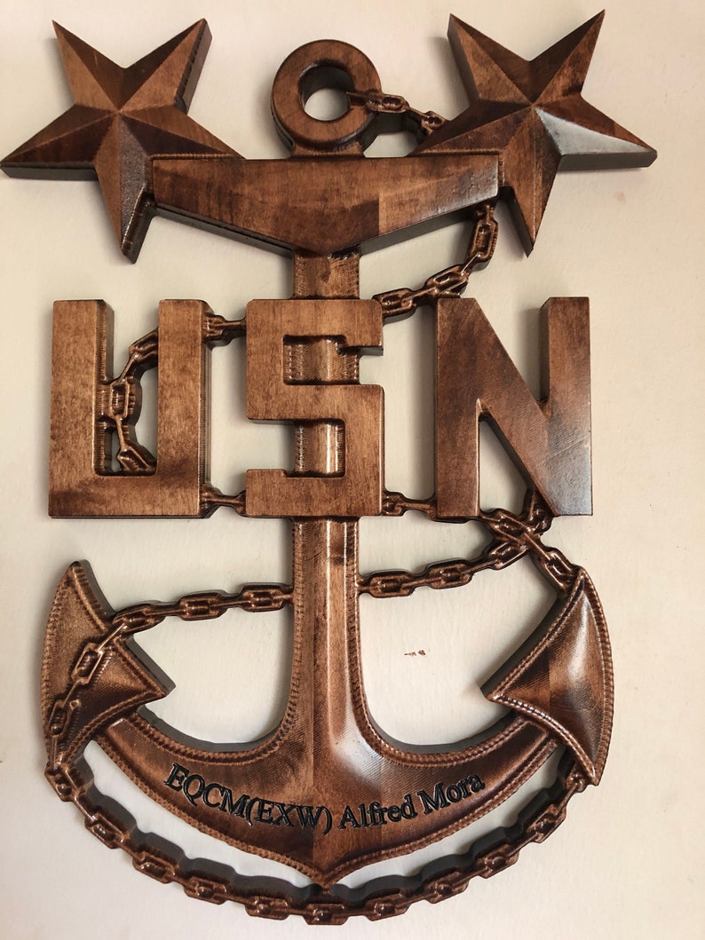 USN Master Chief Petty Officer Anchor MCPO - Etsy