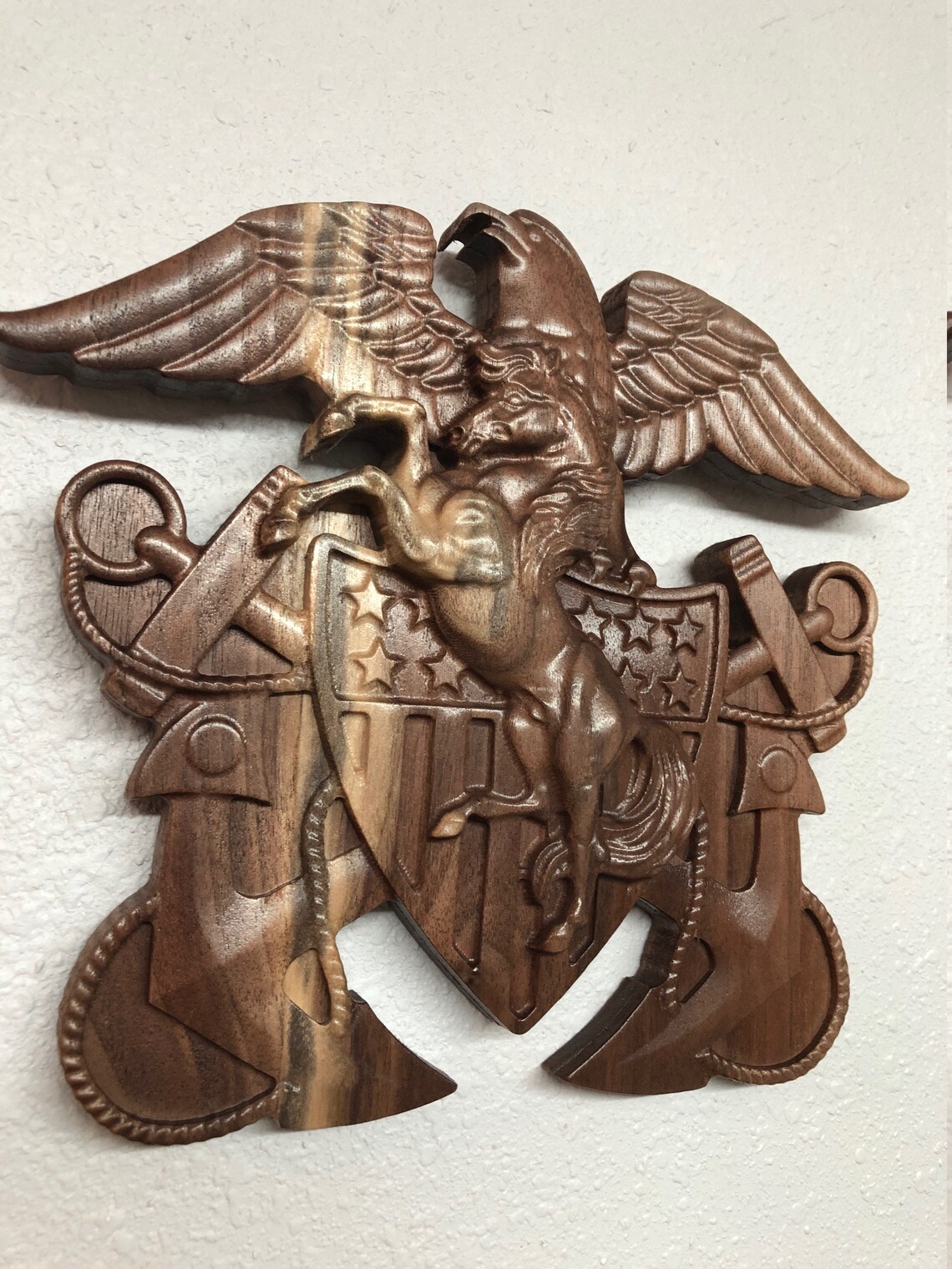 US Navy LDO/CWO Mustang Carving - Etsy