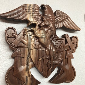 US Navy LDO/CWO Mustang Carving - Etsy