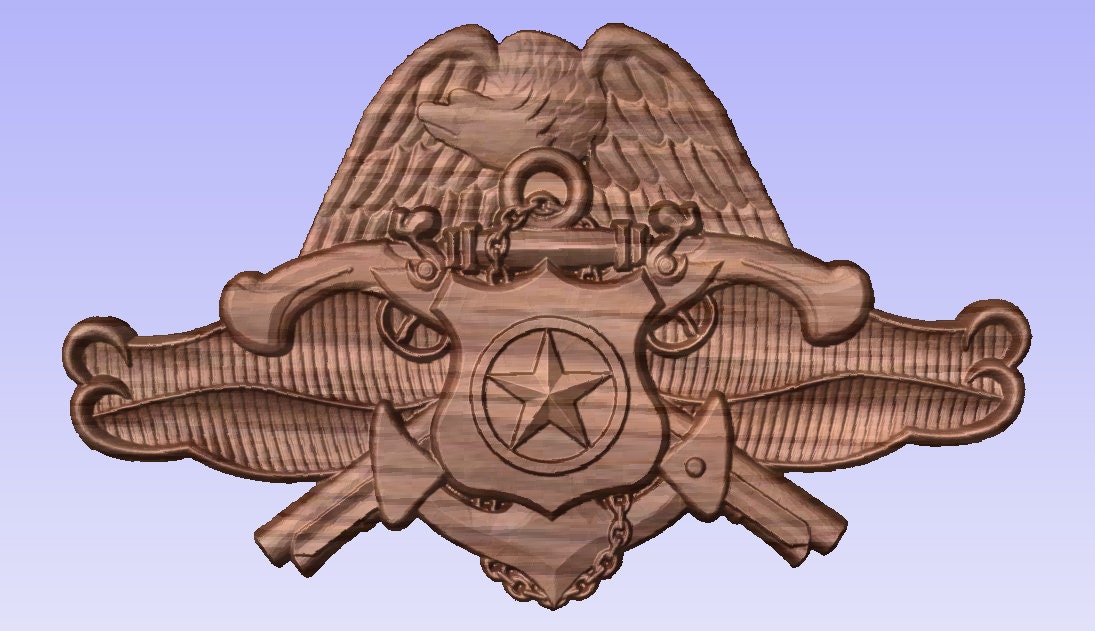 US Navy Security Forces Master Badge - Etsy