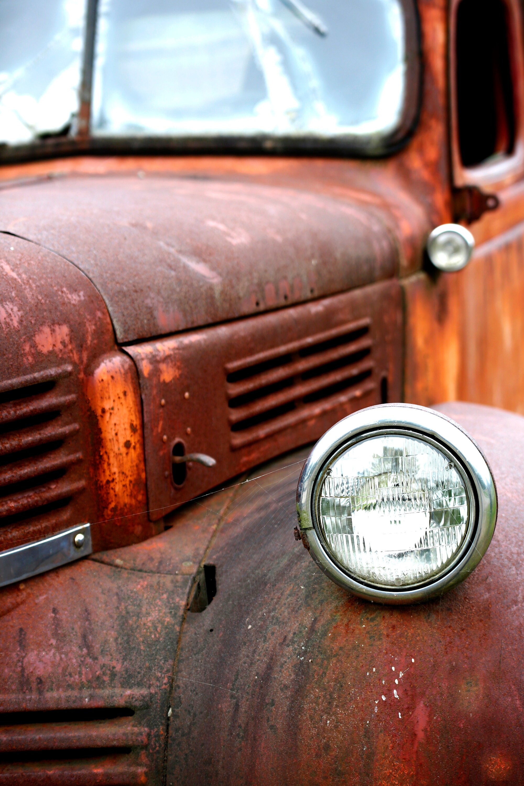 Old Rusty Dodge Truck Headlight Detail - Photographic Prints - Etsy