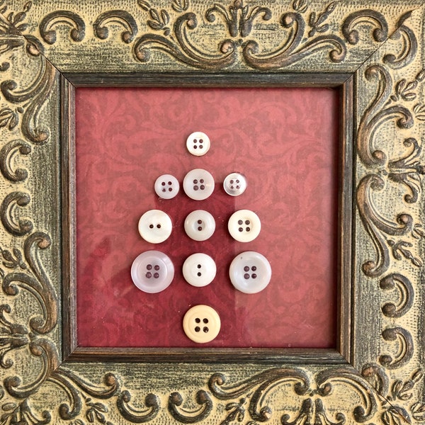 Button Art Canvas - Etsy