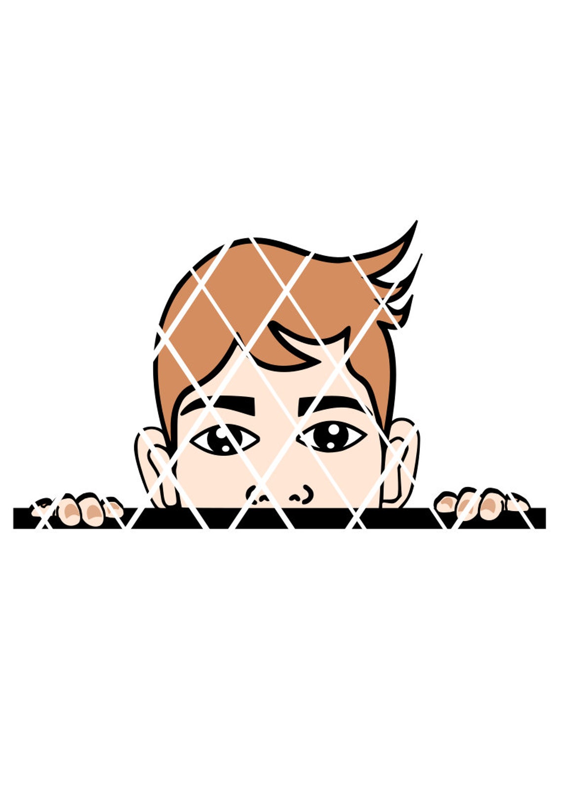 Peek-a-boo svgPeeking svg BoyPeeking svg cut fileBoy | Etsy