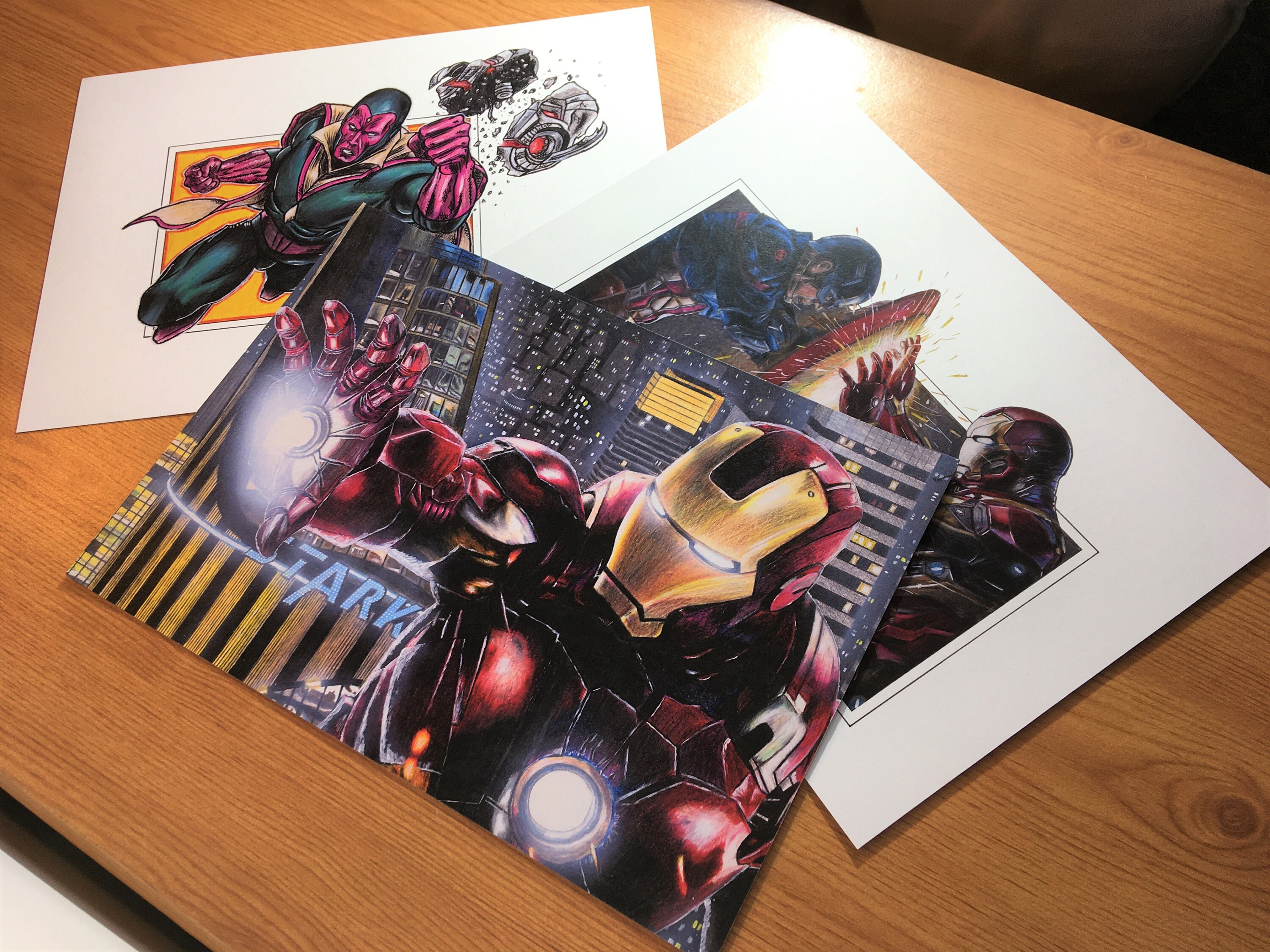 Iron Man Art Print A4 Marvel Art Print Marvel Iron Man Gift - Etsy