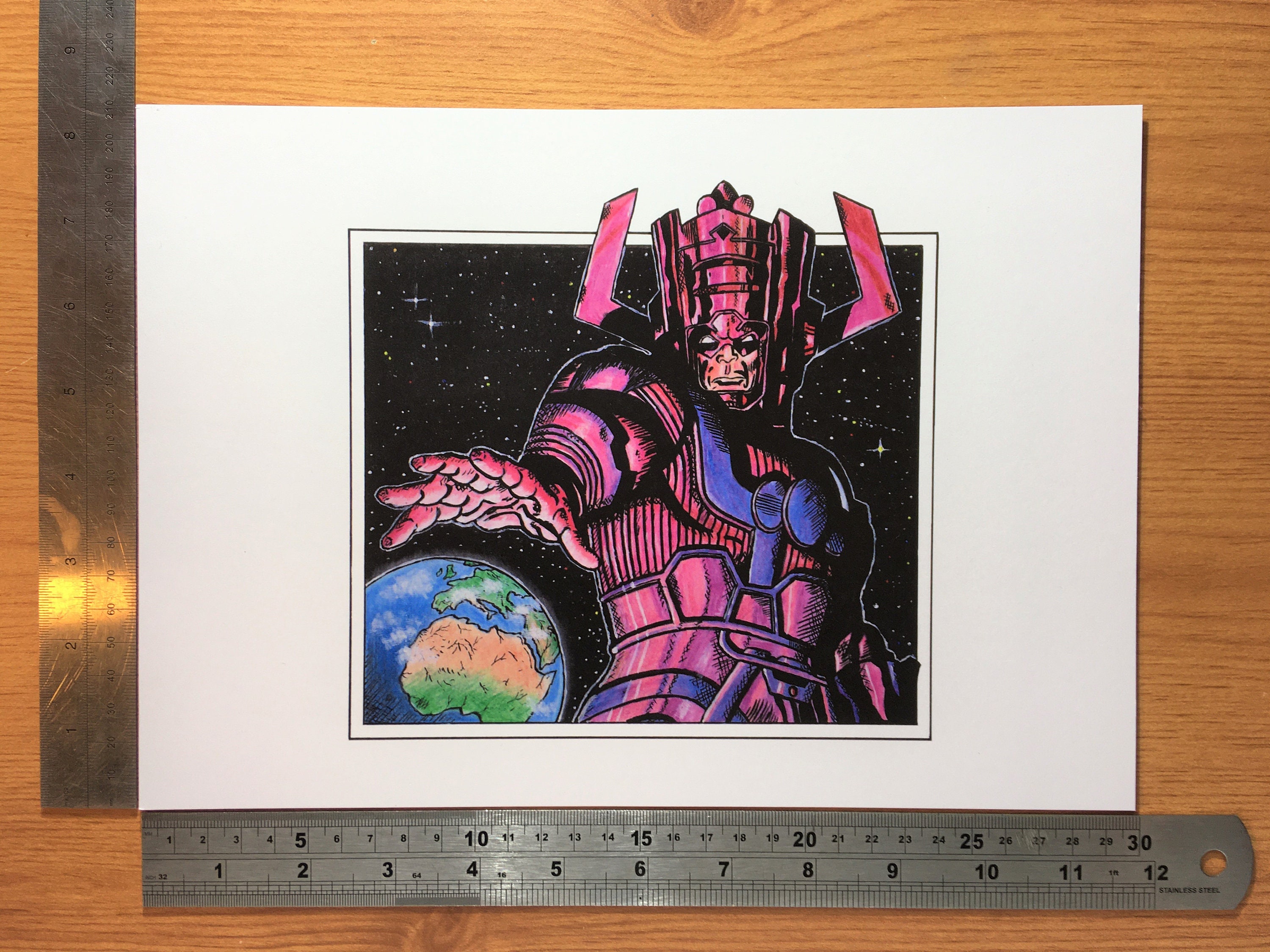 Galactus Art Print A4 Marvel Comics Gift Superhero Gift - Etsy