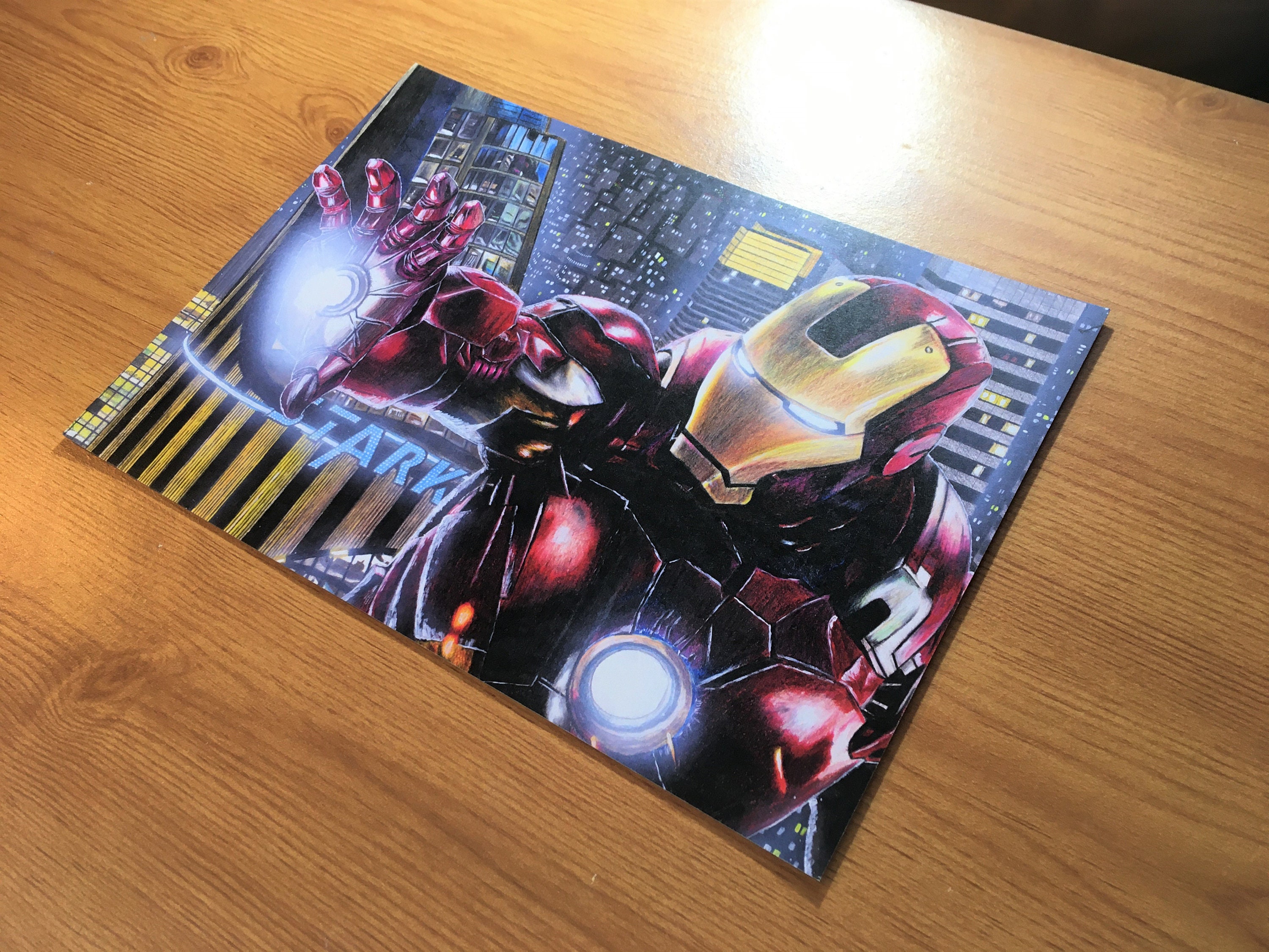 Iron Man Art Print A4 Marvel Art Print Marvel Iron Man Gift - Etsy