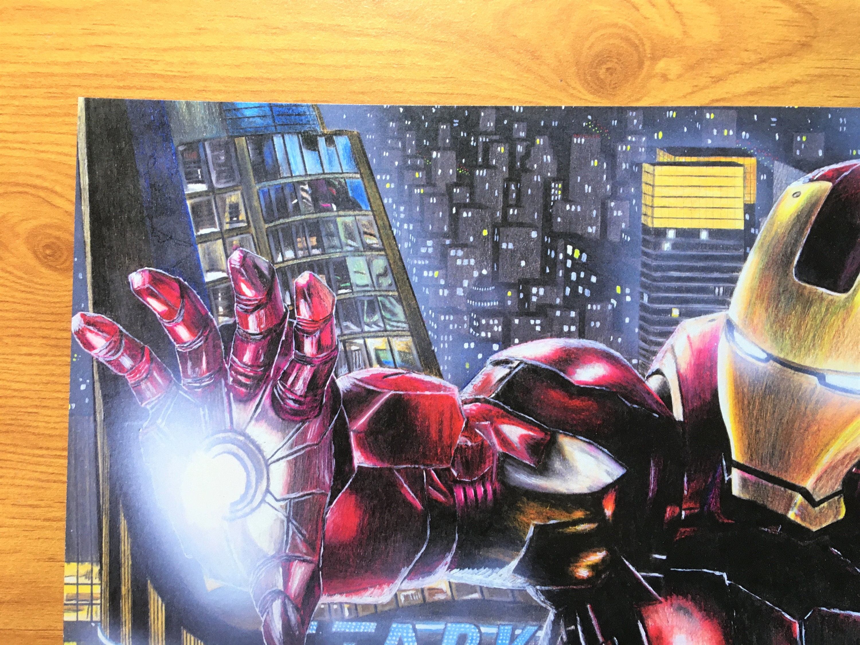 Iron Man Art Print A4 Marvel Art Print Marvel Iron Man Gift - Etsy