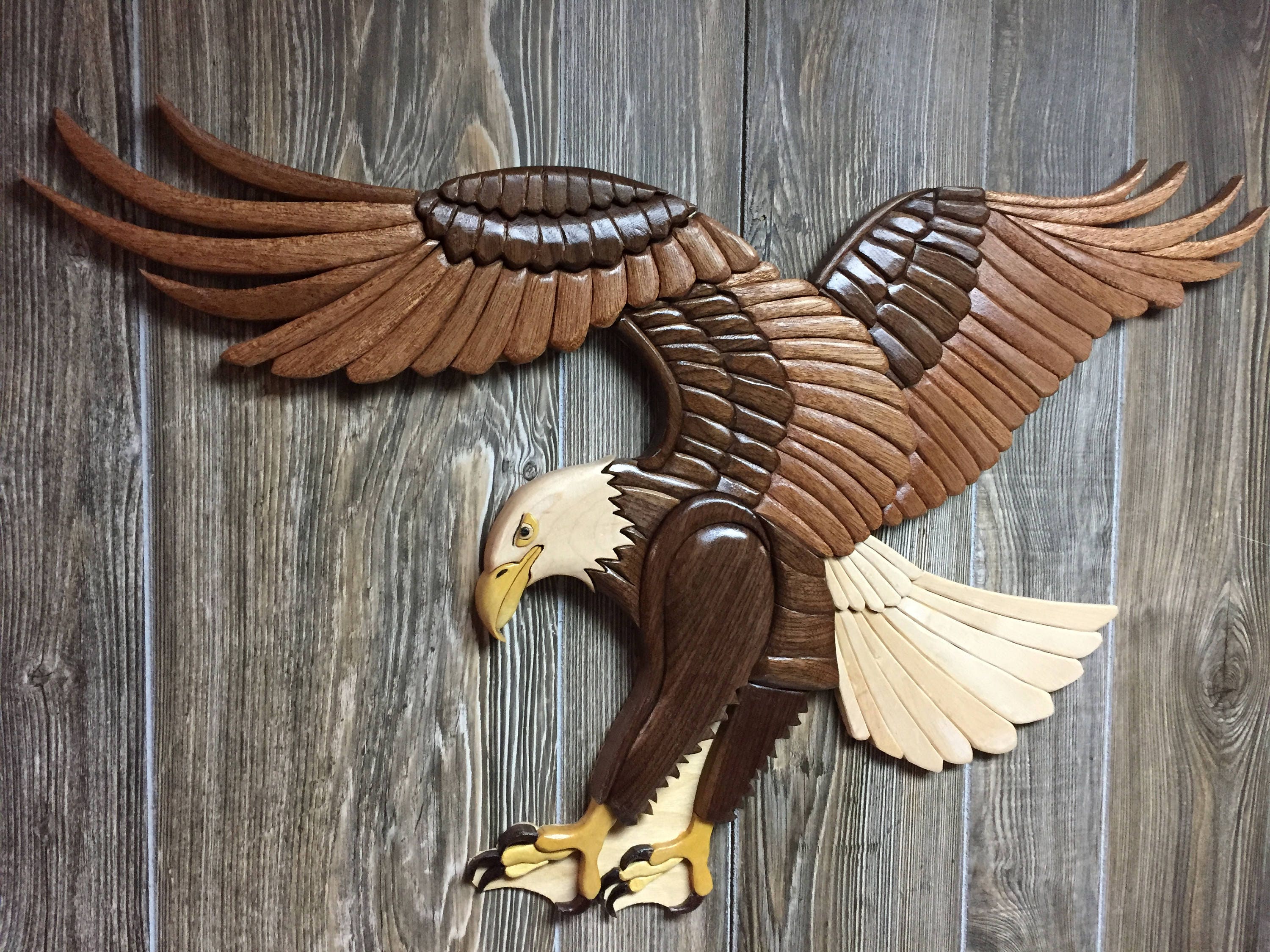 Wood Eagle Wing Pattern