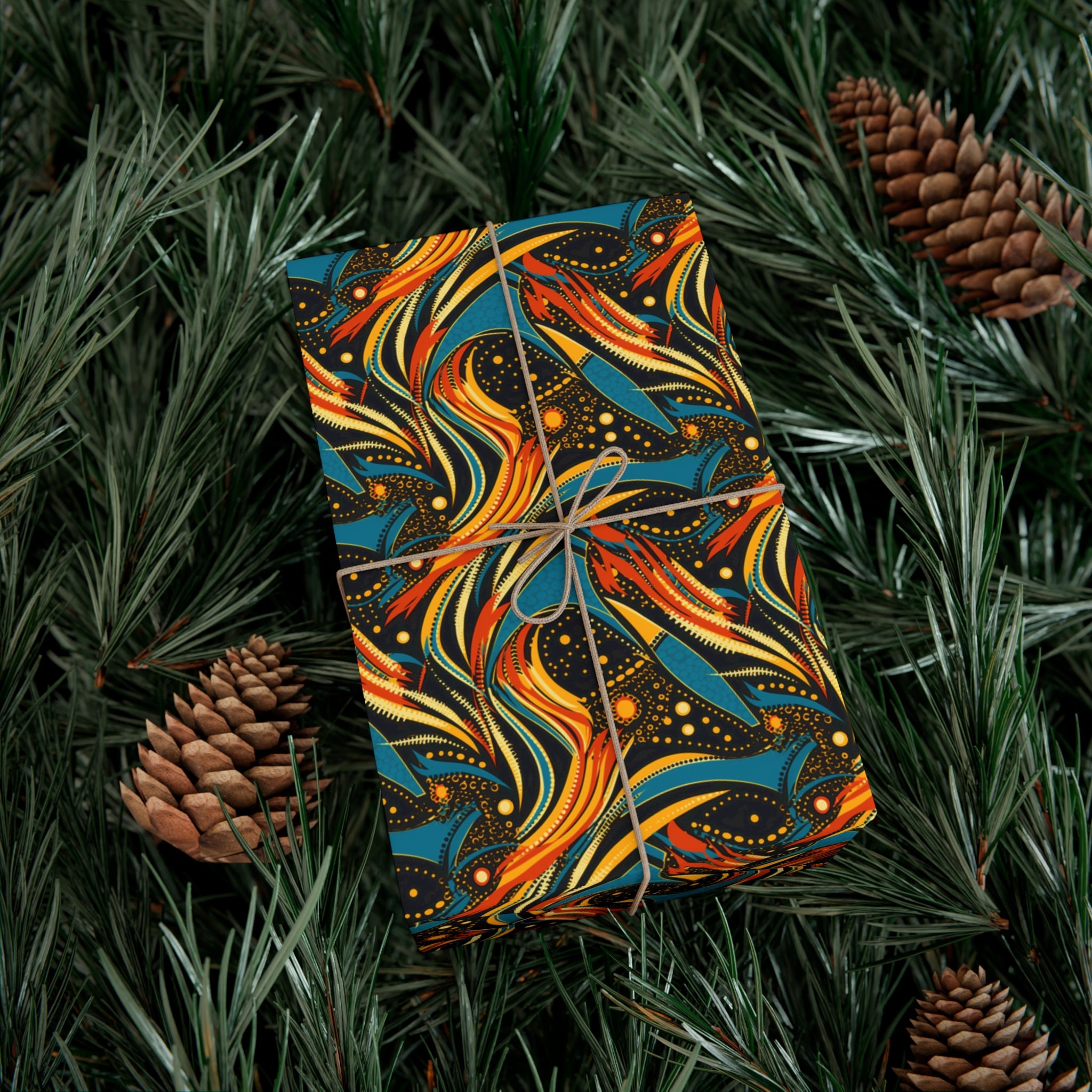 Wrapping Paper African American Ankara Ethnic Print Unique Gift Wrap ...